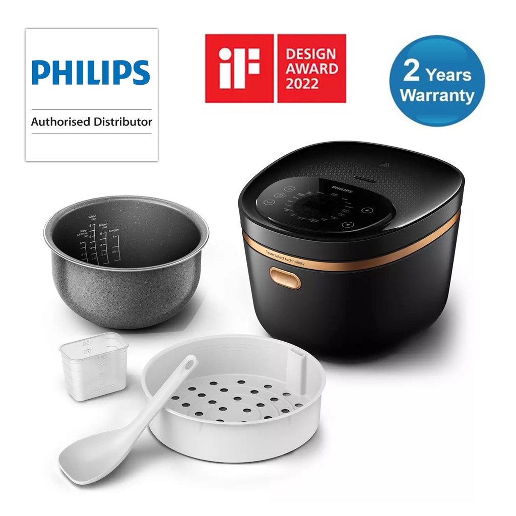 Philips 1.5L Induction Heating Rice Cooker with Taste Selection ...