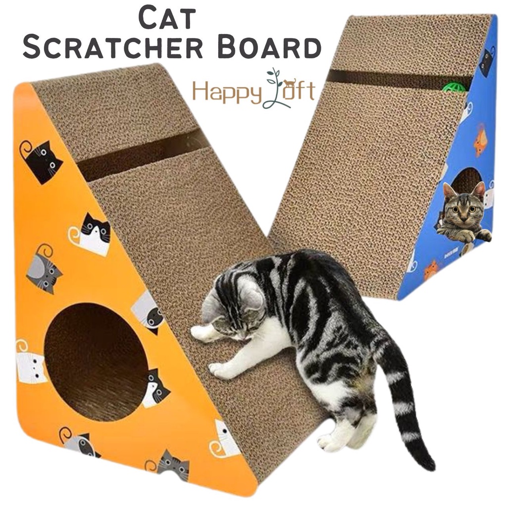[SG SELLER] Cat Scratching Board Slope Design Scratcher Board ...