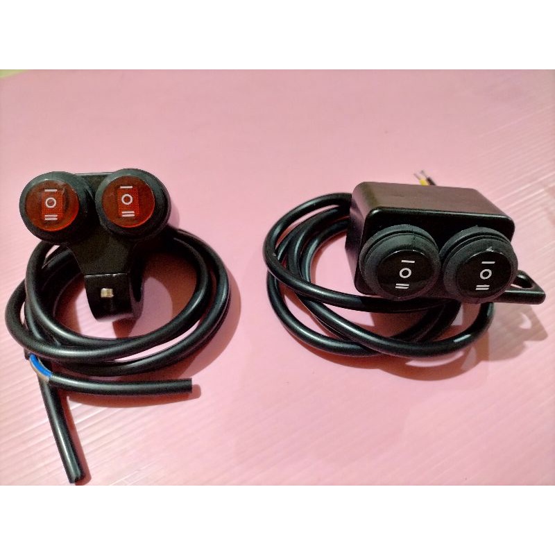 TOMBOL ON OFF LIGHT BUTTON SWITCH AND DOUBLE SWIT HAZARD UNIVERSAL ...