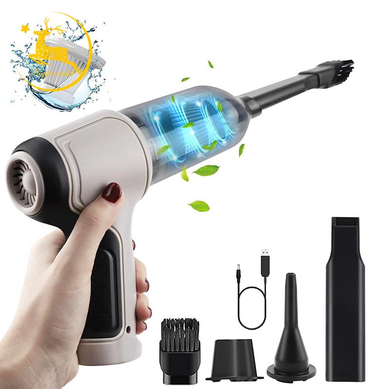 4In1 120W Cordless Air Blower Handheld Portable Air Duster Mini 9000Pa ...