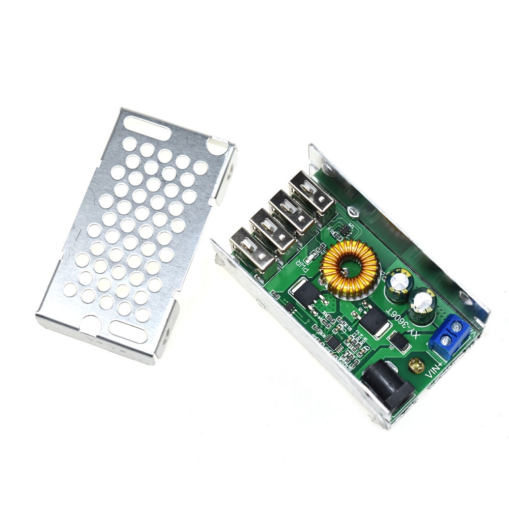 DC-DC 9V 12V 24V 36V To 5V Step Down Board 5A 4 USB Output Buck ...