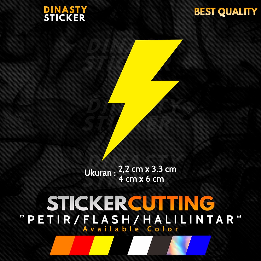Sticker VIRAL CUTTING STICKER FLASH LIGHTNING HALILINTAR BLEDEK ...
