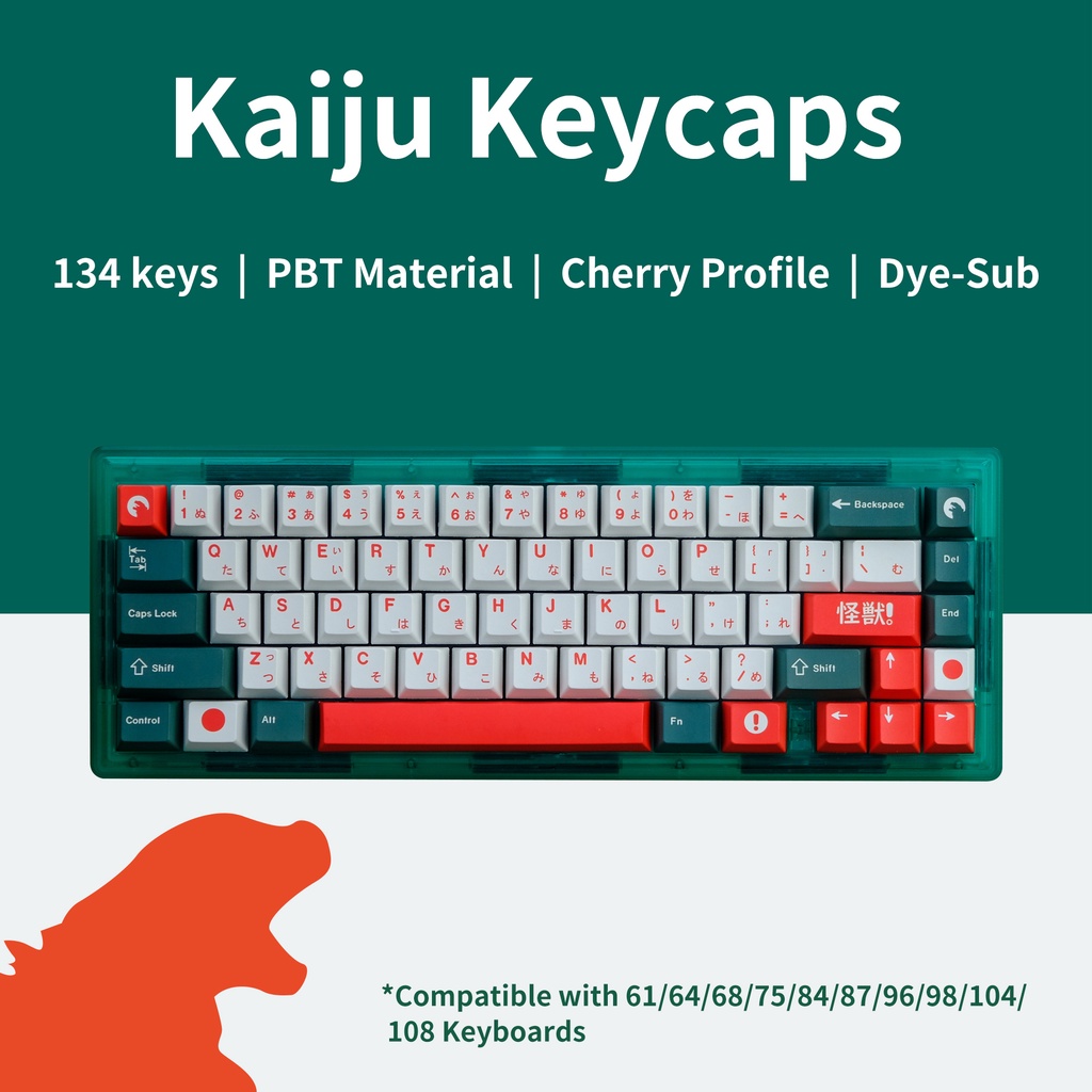 [SG Local Stock] Kaiju/Godzilla Keycaps | Cherry Profile | PBT Dye-Sub ...