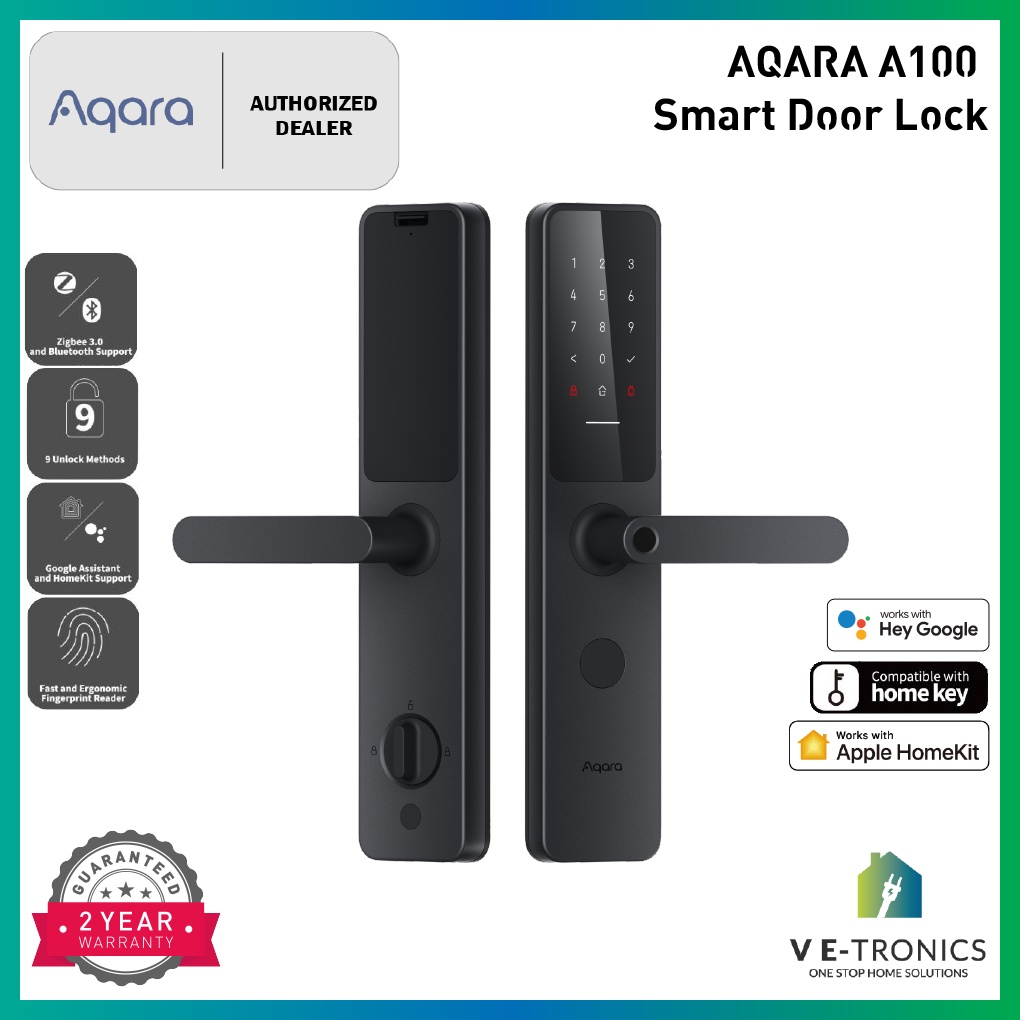 Aqara A100 Smart Door Lock Zigbee Bluetooth Compatible w/ Aqara Home ...