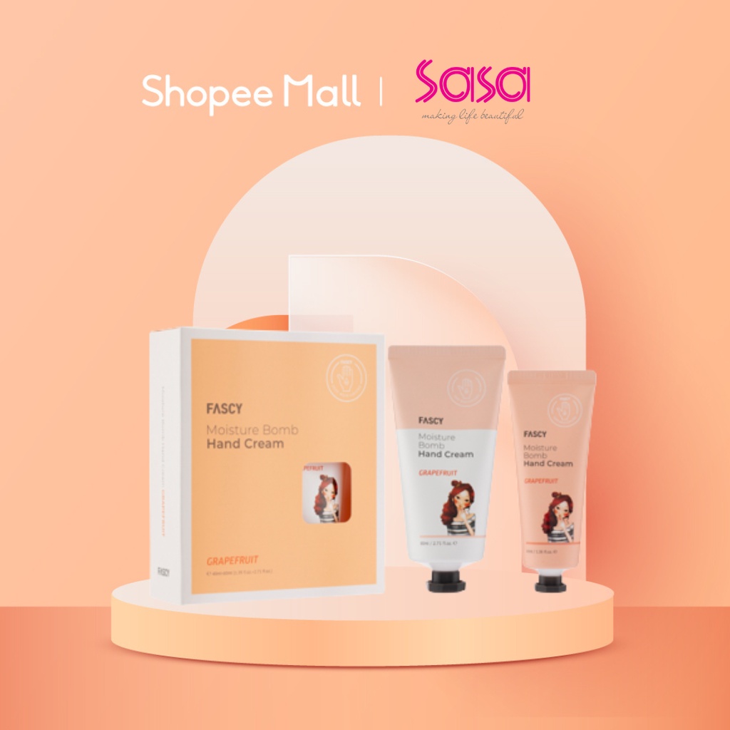 FASCY Bomb Hand Cream Set (Grapefruit)(40ml+80ml) | Shopee Singapore
