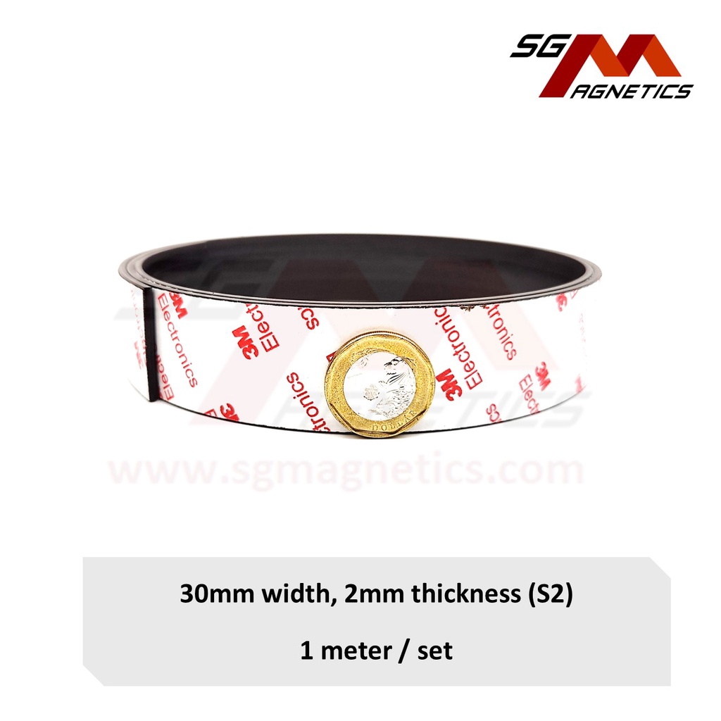 Magnetic Tape Flexible Rubber with 3M Adhesive Tapes Weak Magnets ...