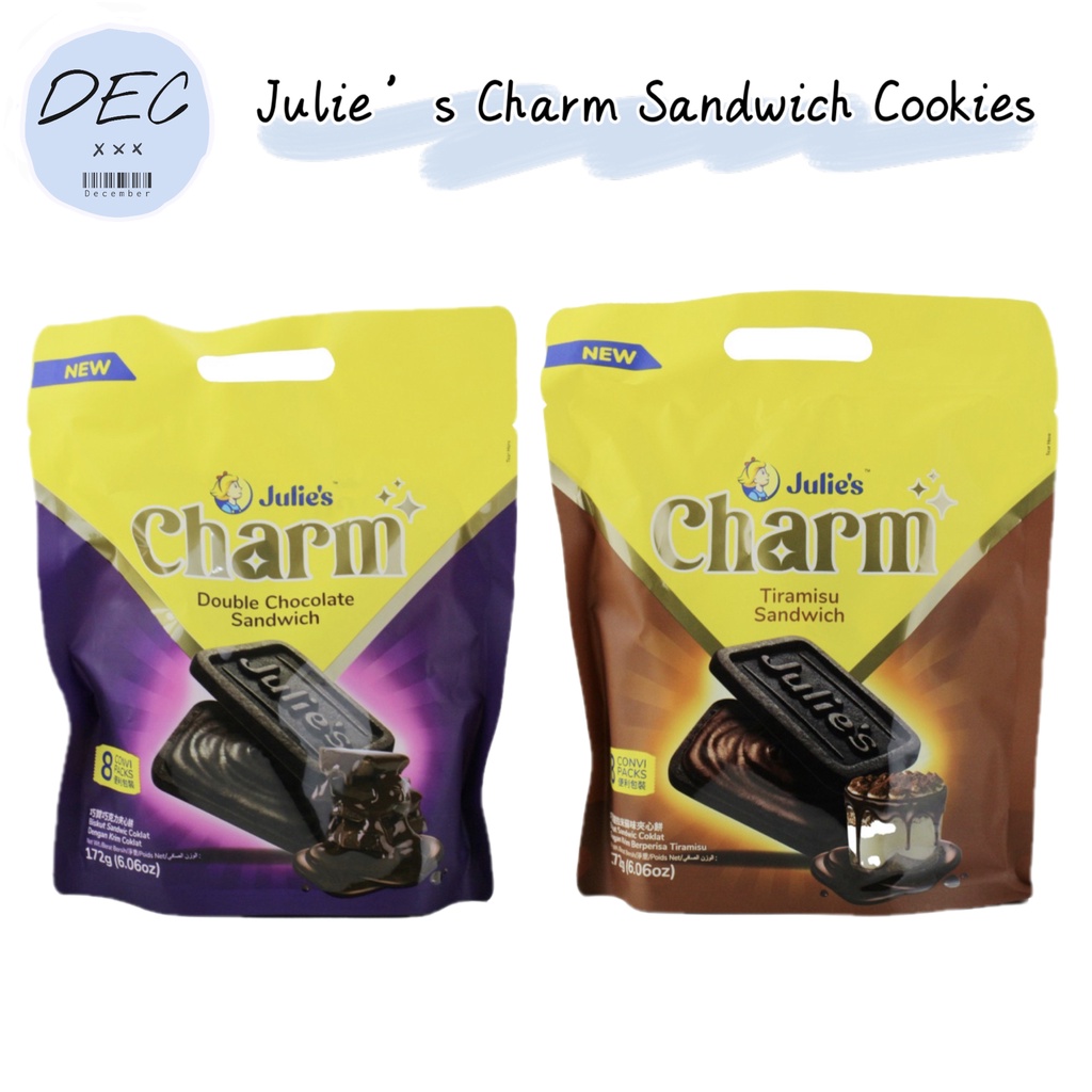 [Bundle of 2]Julie’s Charm Sandwich Cookies Double Chocolate/ Tiramisu ...