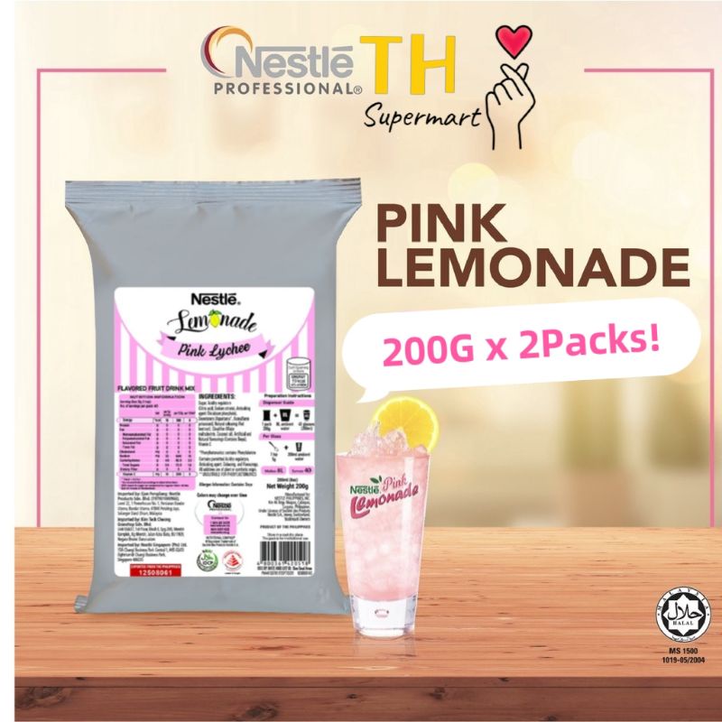 Nestle Lemonade -(2PACKS)X200G (Pink) | Shopee Singapore