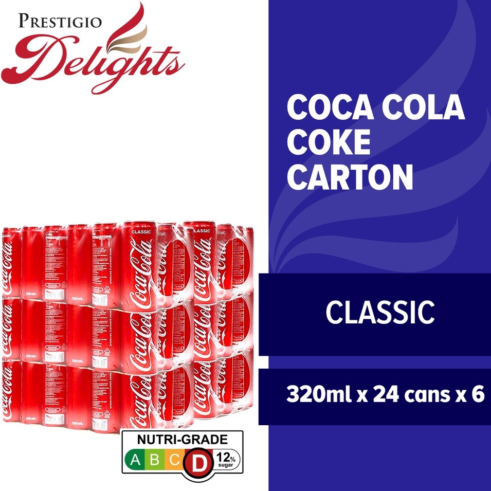 Coca Cola Classic Coke 320ml 6 cartons | Bundle of 144 | Shopee Singapore