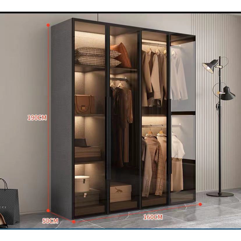 Glass Wardrobe Colection - Designer Luxury Walk-in Wardrobe Tempered ...