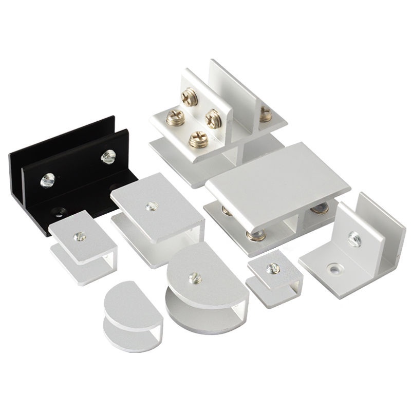 Punch-Free Panel Clip Wood Board Aluminum Glass Clamp Fixing Clip Rack ...