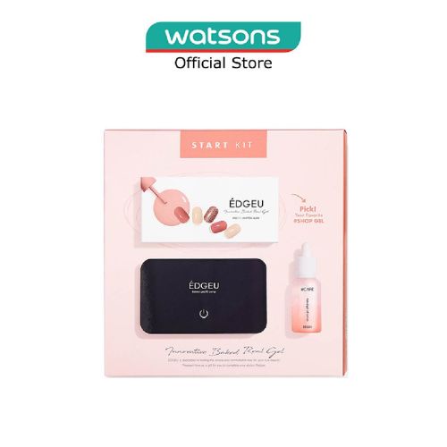 EDGEU Starter Kit Box Packset consists LED Lamp + Remover Serum + Nail Design 1s | Shopee Singapore