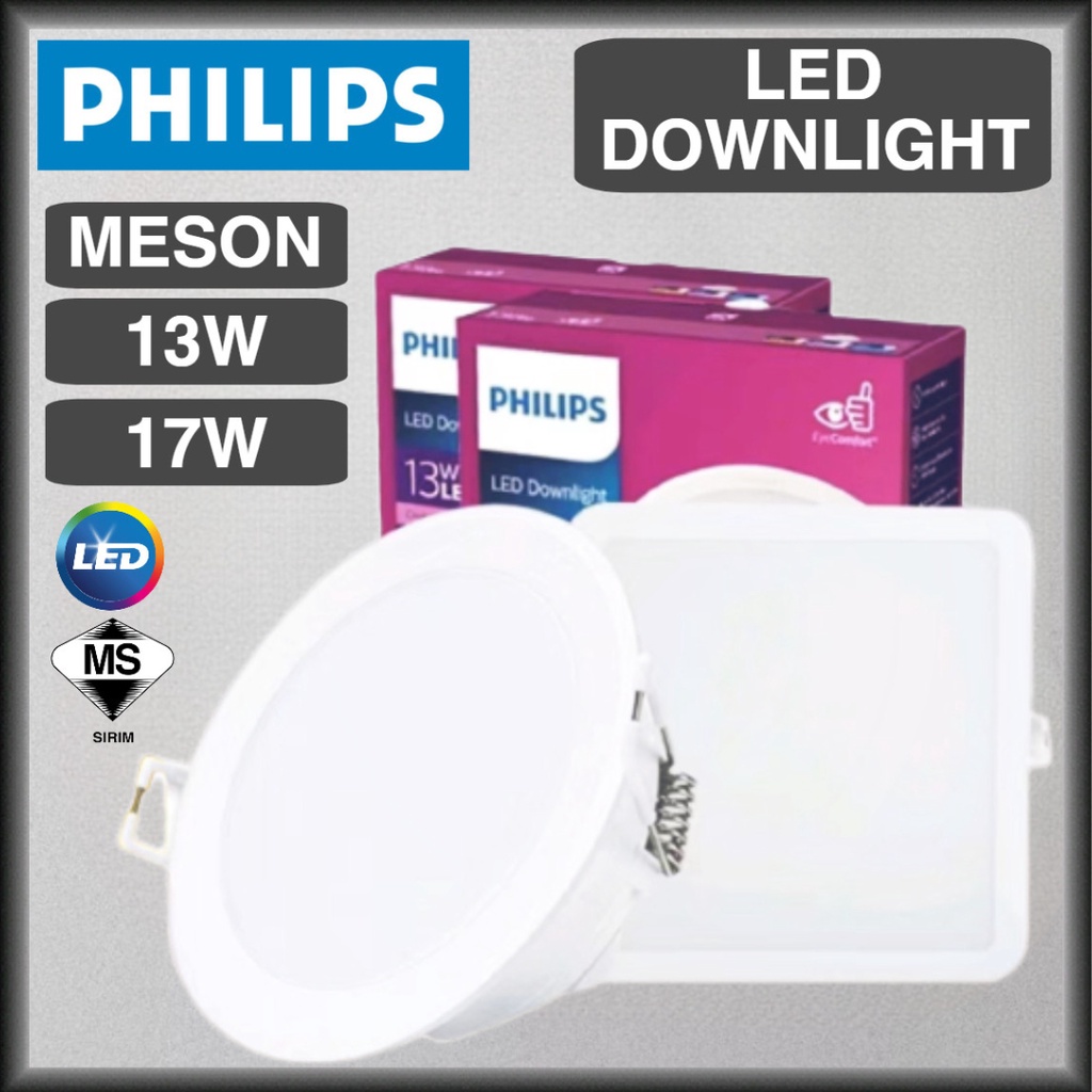 [SIRIM] PHILIPS LED Downlight 5 Inch Downlight 13W 6 Inch Downlight 17W Philips LED Ceiling ...