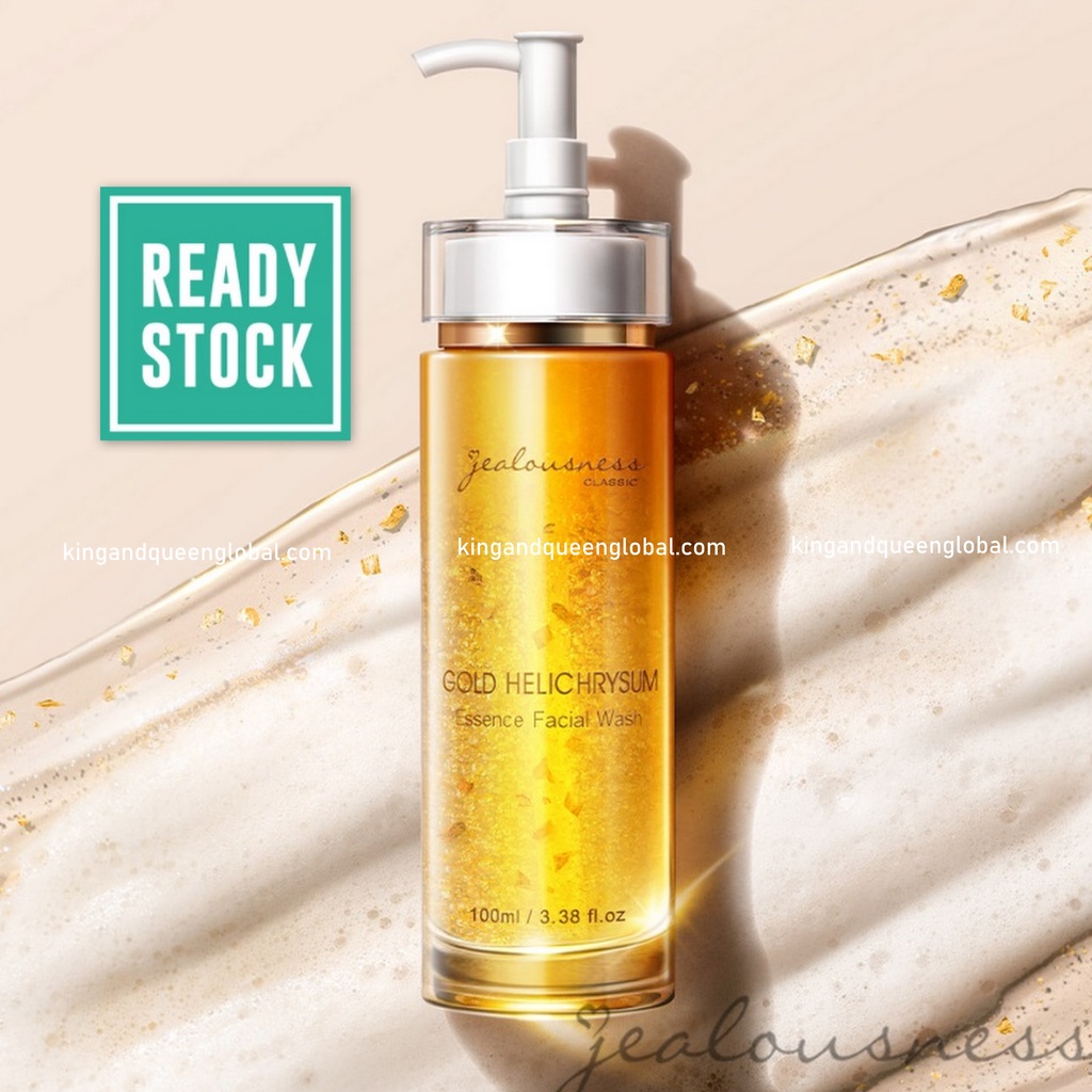 🇹🇼 Jealousness 婕洛妮絲 Gold Helichrysum Essence Facial Wash 黃金蠟菊淨白潔顏露 100ml / Snow White Whitening ...