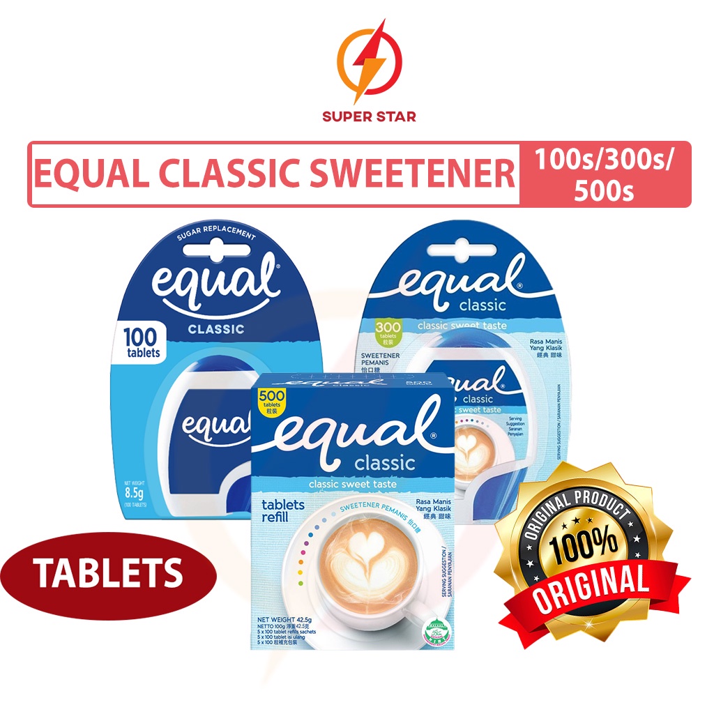 Equal Classic Sweetener Tablets 100s/300s/500s | Shopee Singapore