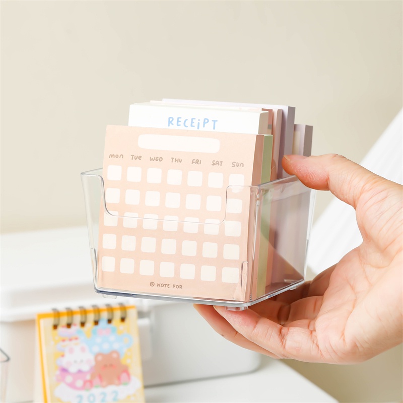 1pc Ins Acrylic Transparent Storage Box Student Desktop Stationery ...