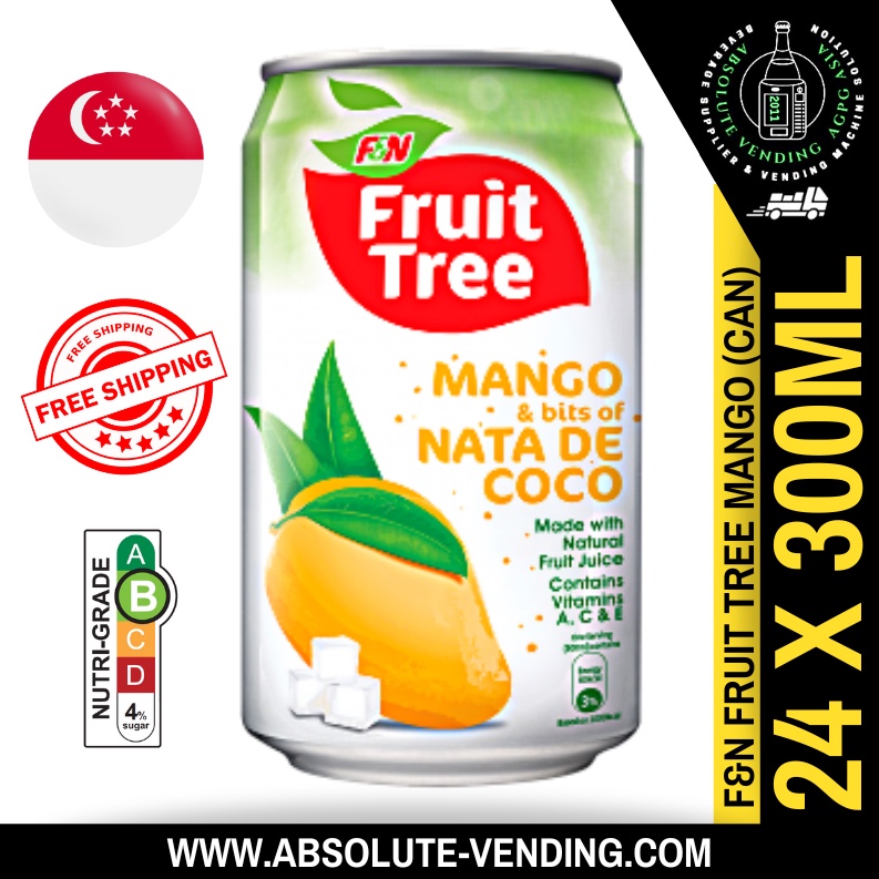 F&N FRUIT TREE Mango 300ML X 24 (CAN) | Shopee Singapore