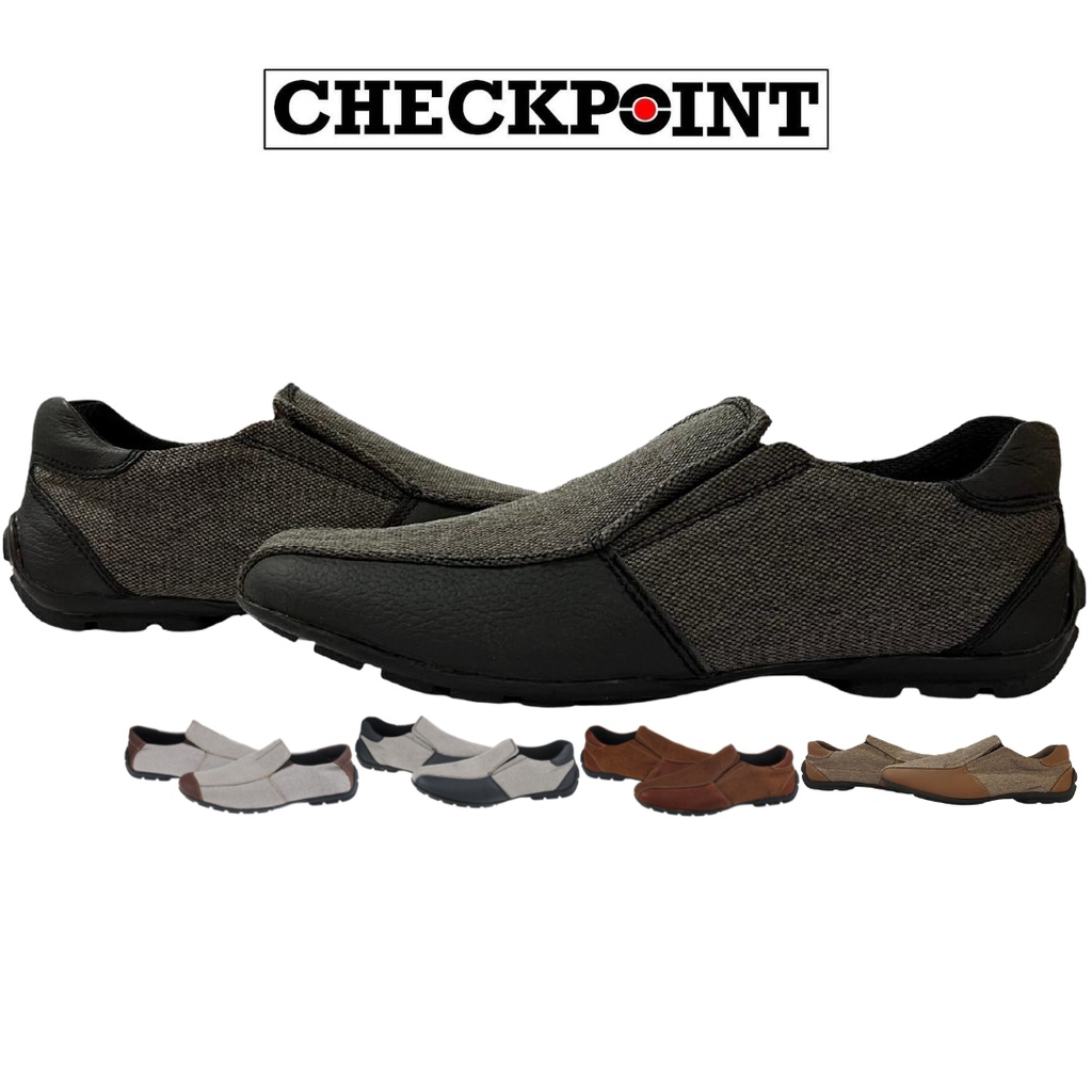 Checkpoint Marikina Made Men's Driving Shoes Black Beige Cappuccino ...