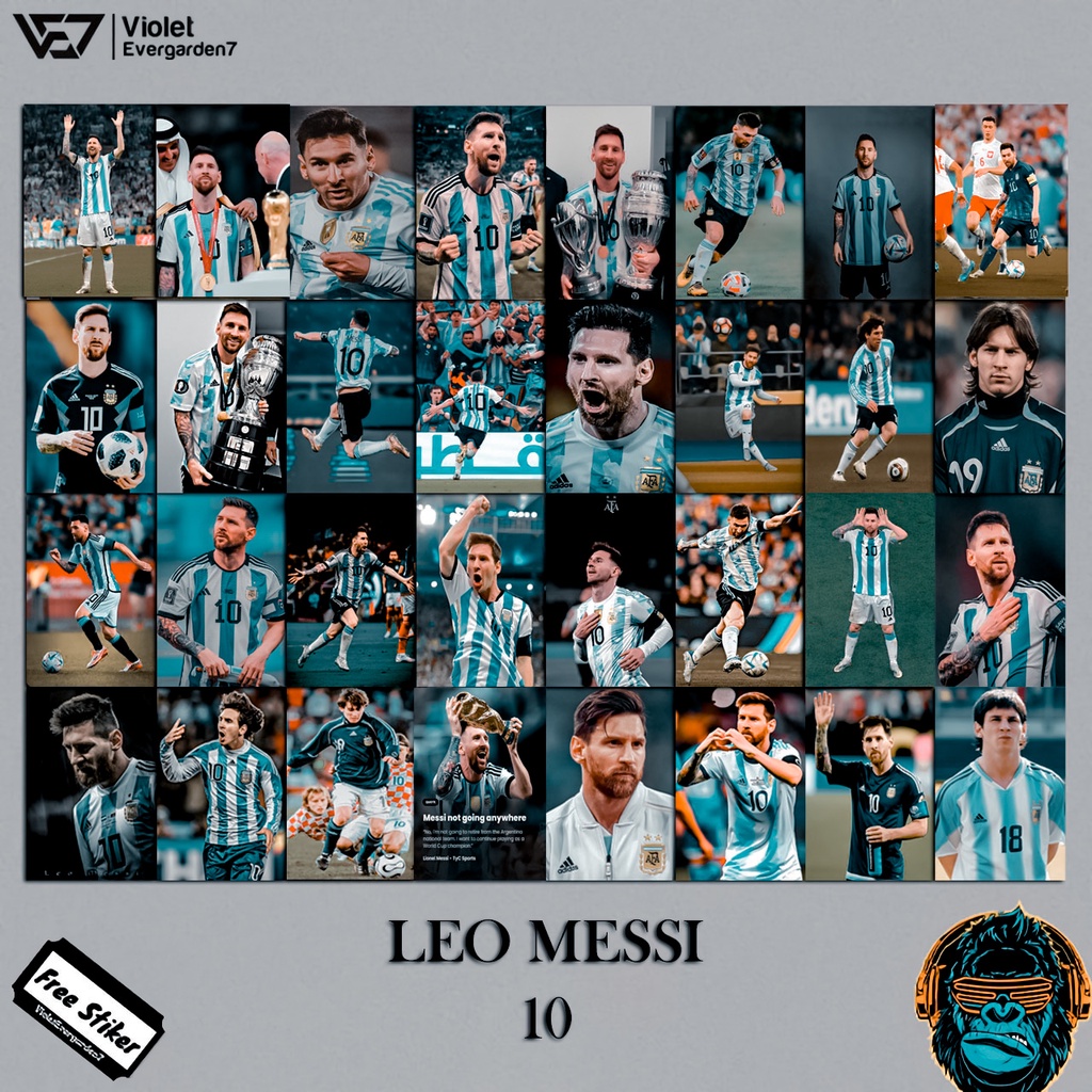 HIASAN DINDING Lionel MESSI Paste POSTER/ AESTHETIC Room Wall ...