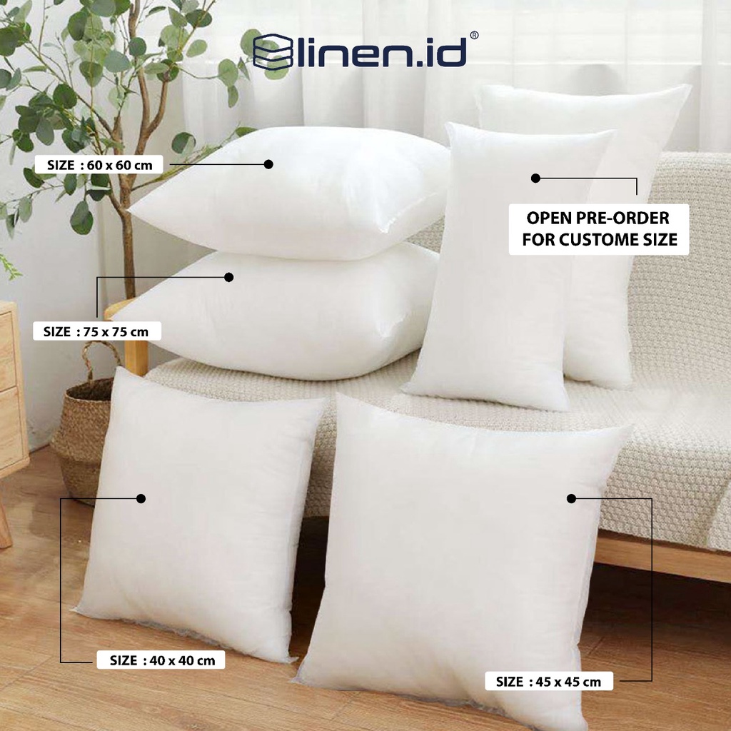 [P&B] Jumbo Sofa Cushion Insert (Standard) LINEN.ID 75x75 80x80 85x85 ...