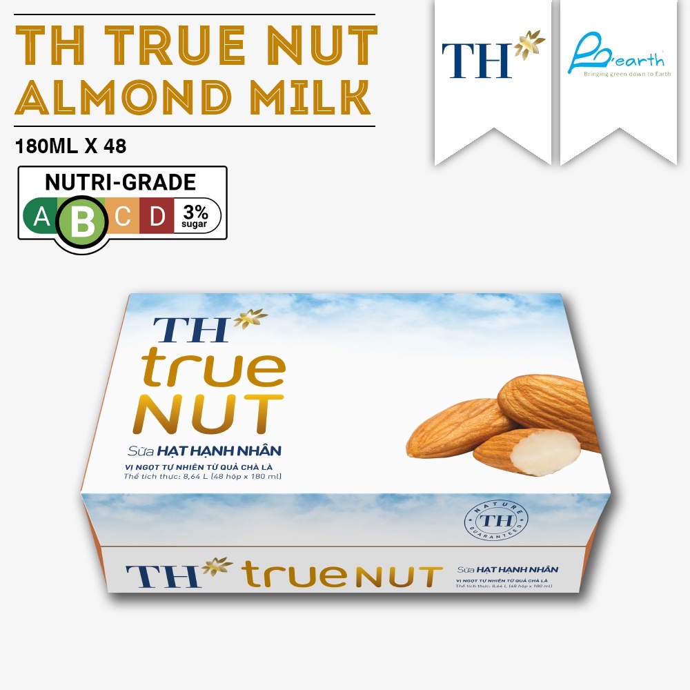 TH True Nut Almond Milk 48 X 180ML | Shopee Singapore