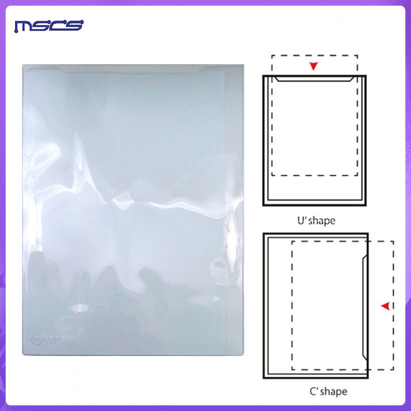 A4 Clear Plastic Folder File ( L shape | U shape | C shape ) | Shopee ...
