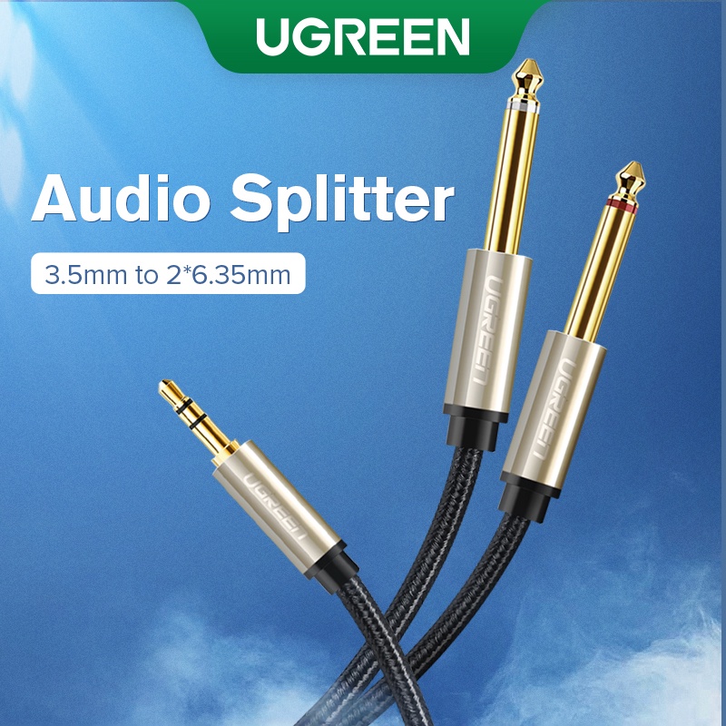 Ugreen Jack 3.5mm to 6.35mm Adapter Audio Cable for Mixer Amplifier ...