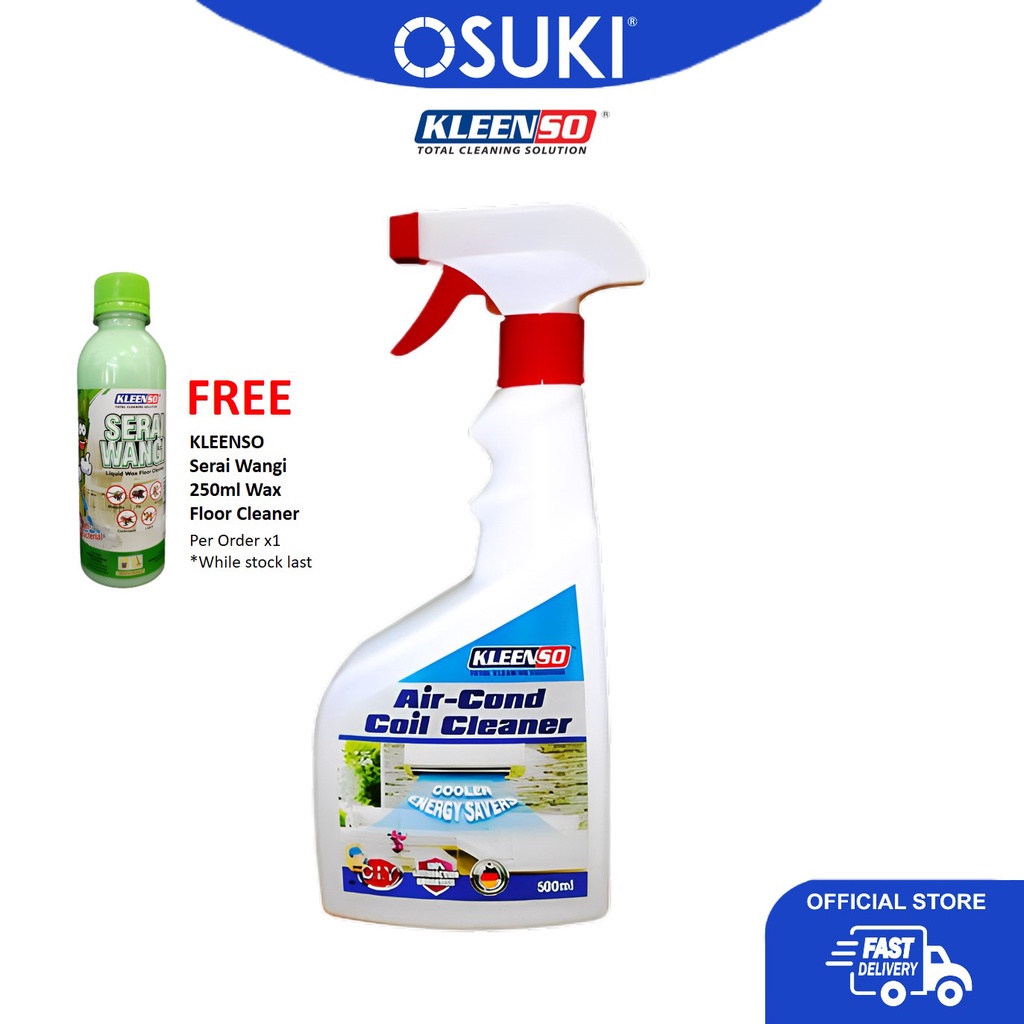 KLEENSO Air-Cond Coil Cleaner (500ml) | Shopee Singapore
