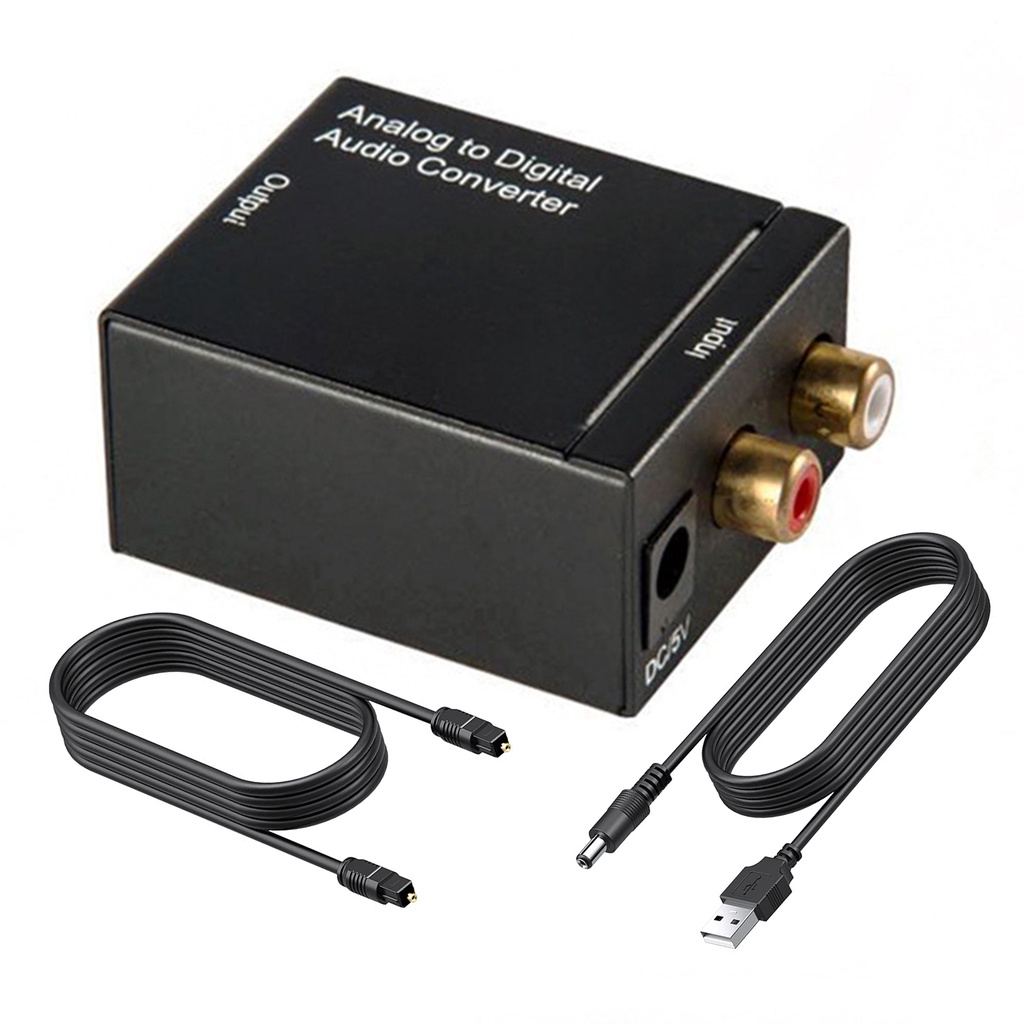 Latest Analog To Digital ADC Converter Optical Coax RCA Toslink Audio ...