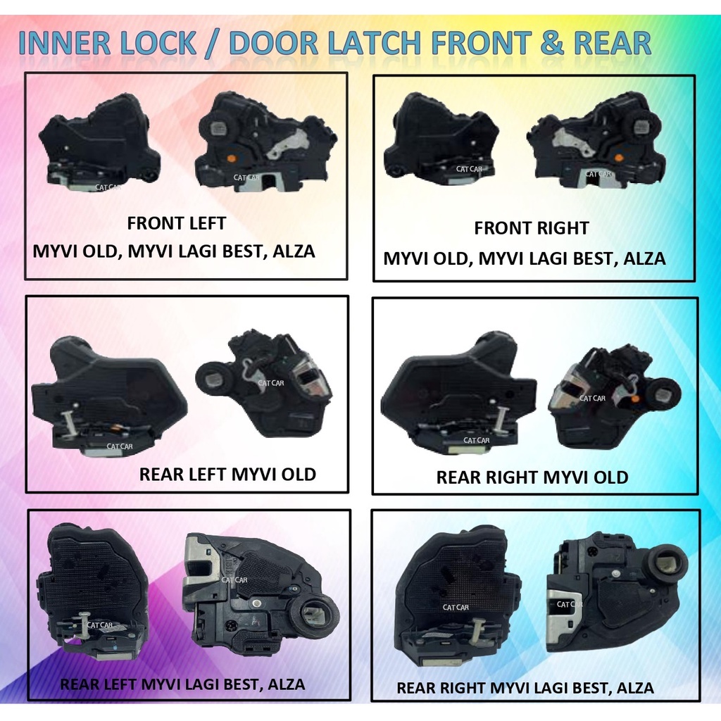 PERODUA MYVI OLD/ MYVI LAGI BEST/ ALZA DOOR INNER LOCK DOOR LATCH FRONT ...