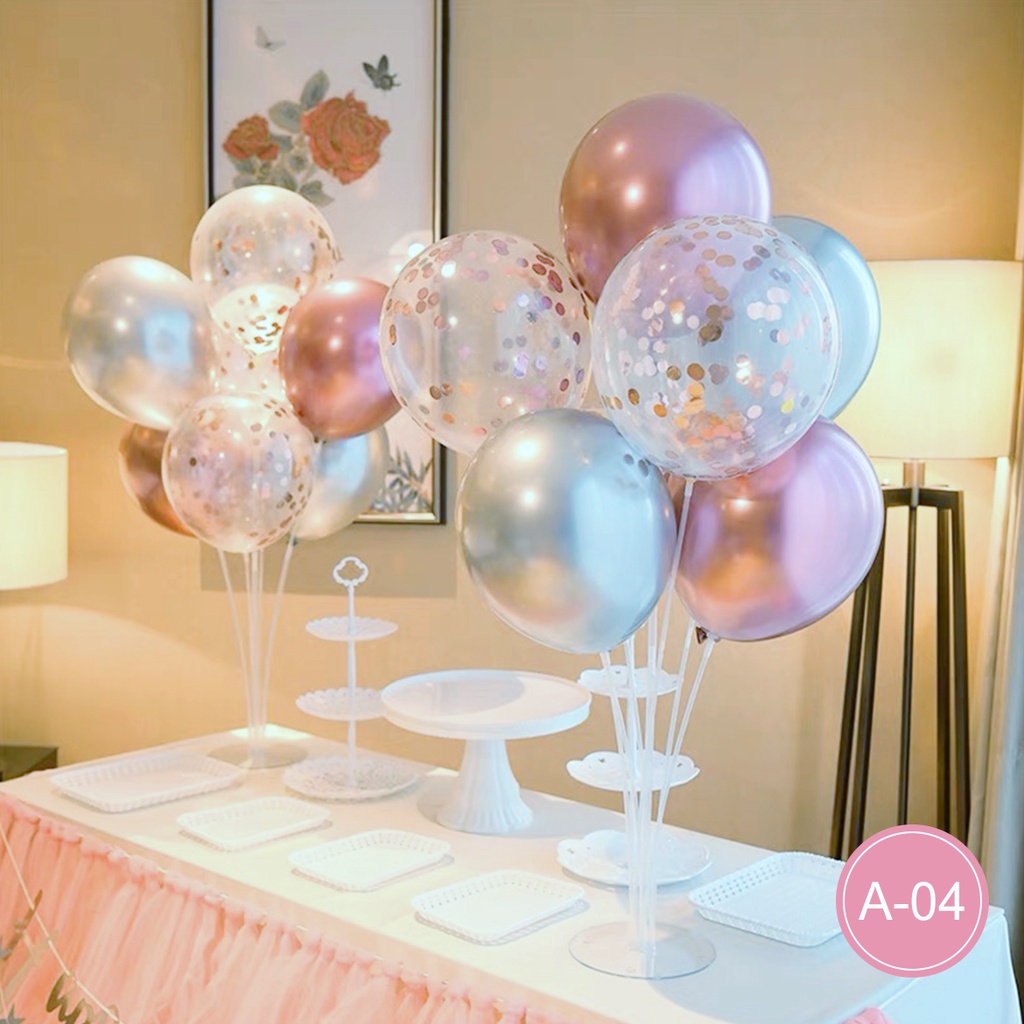 [SG Instock] 7 Balloons Bouquet Float Set Table Centrepiece Display ...