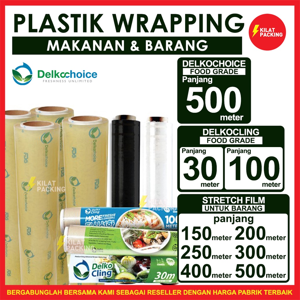 Food Grade Food Wrapping Plastic / Stretch Film Wrap Wrapping Goods ...