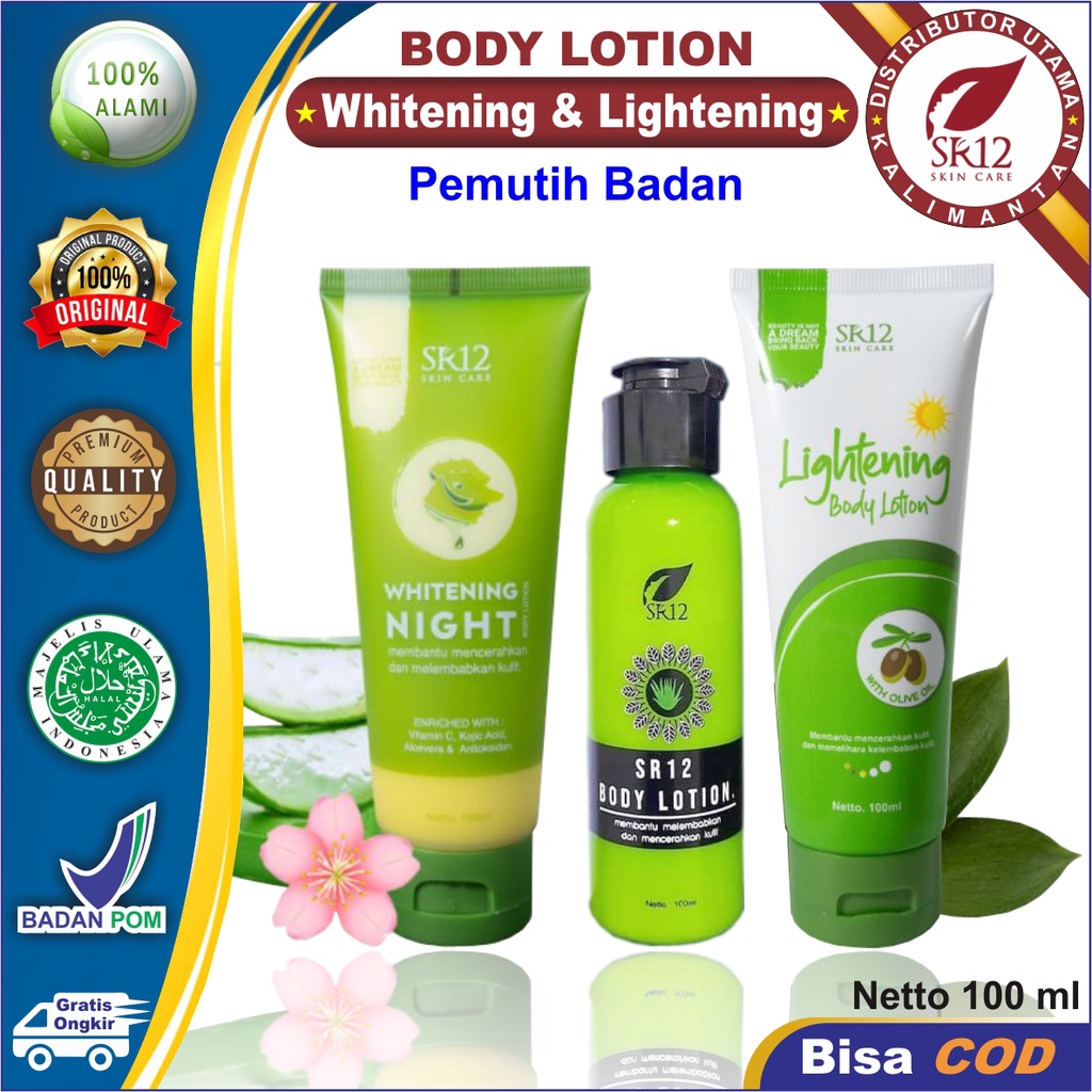 Body Lotion SR12 | Whitening Night Body Lotion | Lightening Body Lotion ...