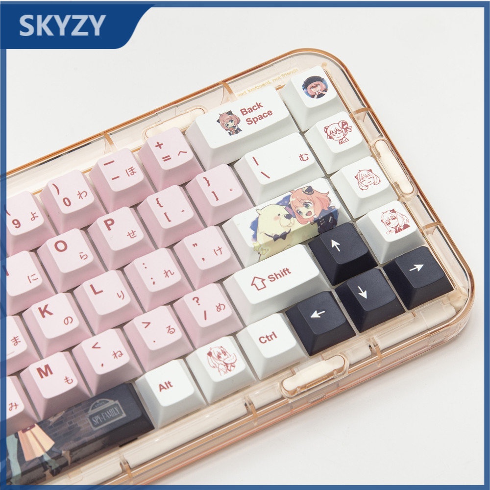 Anya Forger Keycaps Cherry Profile SPY×FAMILY Anime PBT Dye Sub ...