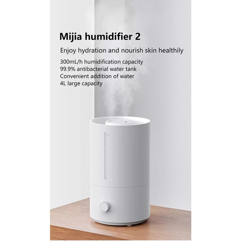 Mijia Humidifier 2 4L (Model: MJJSQ06DY) 米家加湿器2 4公升水箱 | Shopee Singapore