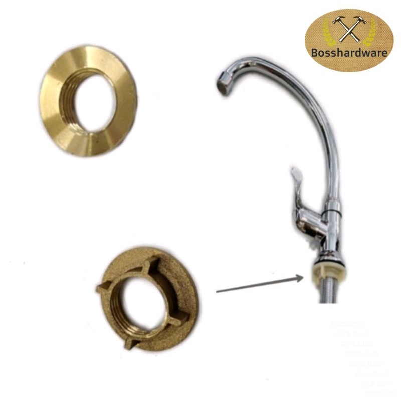 SINK TAP BRASS NUT ( Brass nut & Washer ) | Shopee Singapore