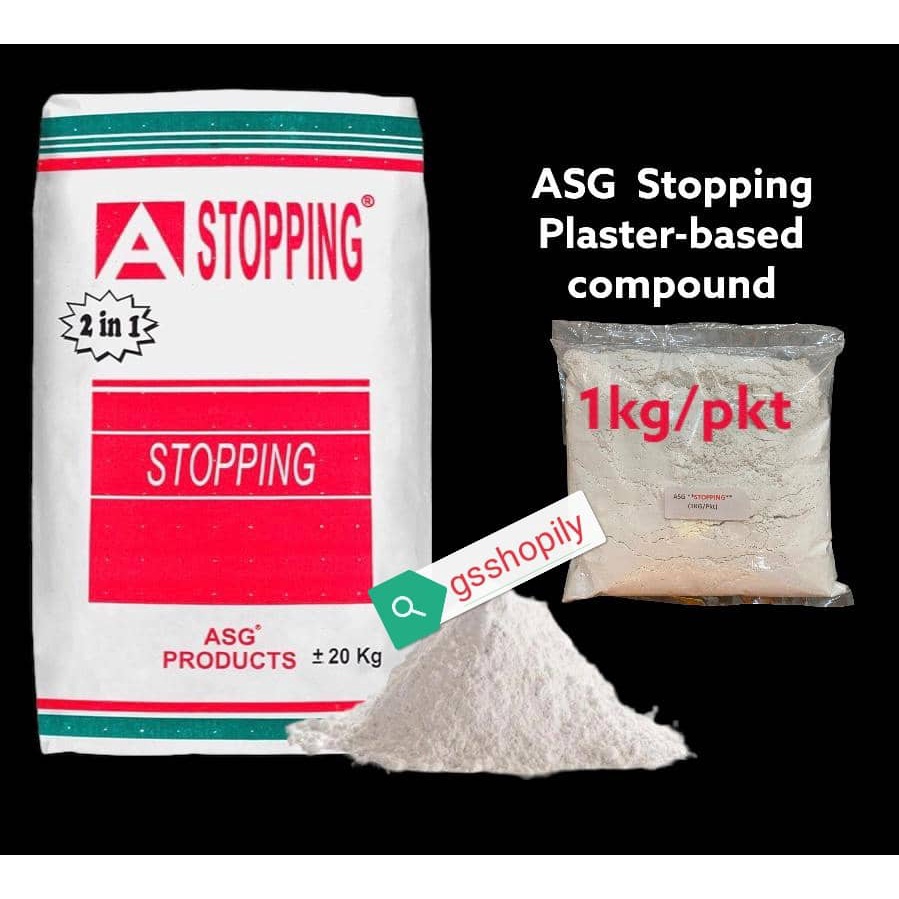+-1KG ASG Stopping Compound Plaster Ceiling Wall Repair Simen Plaster ...