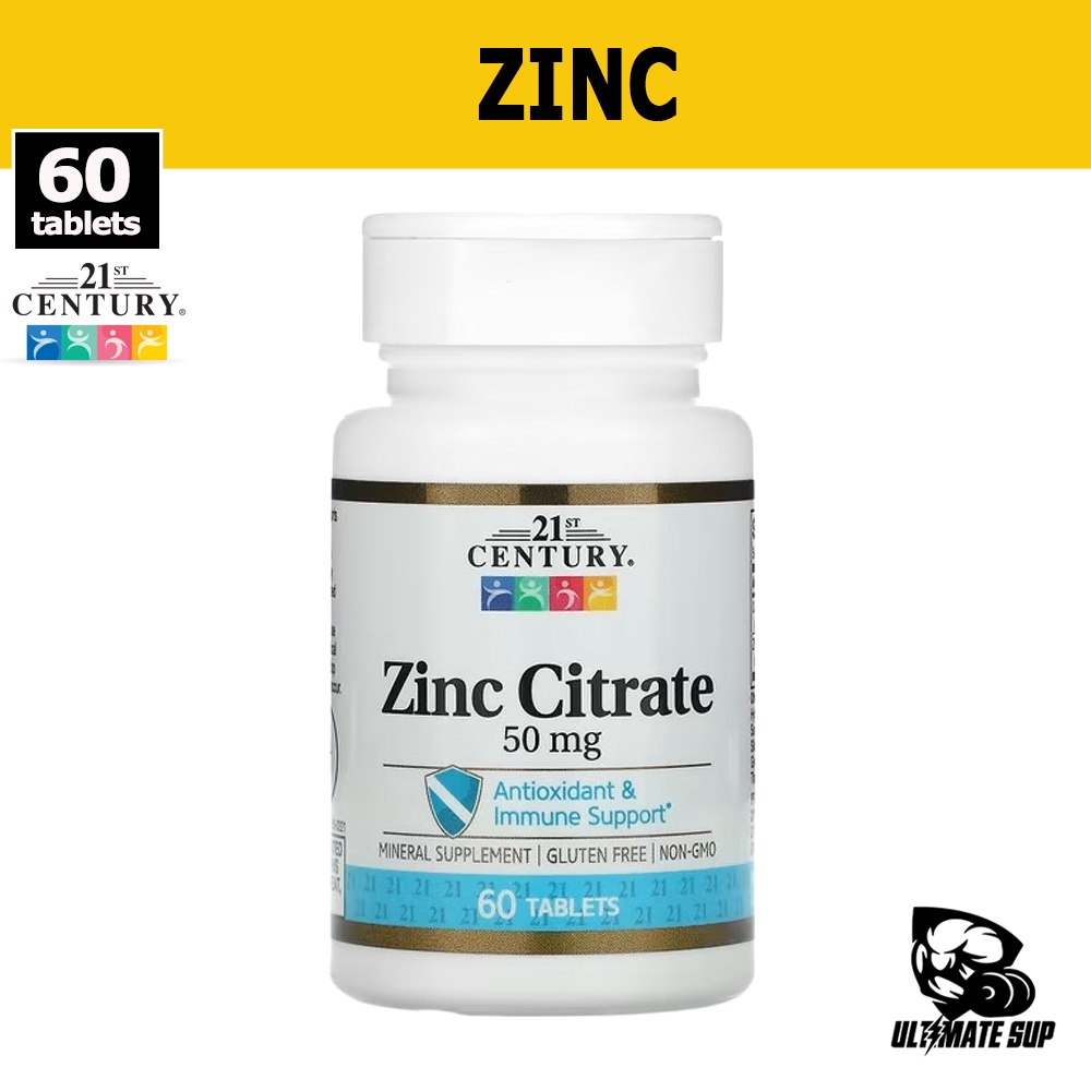 21st Century, Zinc Citrate, Chelated Zinc, Mineral Supplement ...