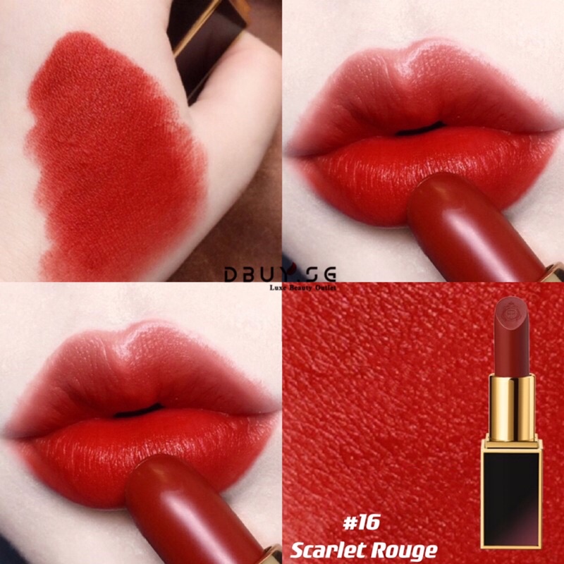 TOM FORD | 💯 Authentic Lip Color #16 Scarlet Rouge Lipstick (1G,3G ...