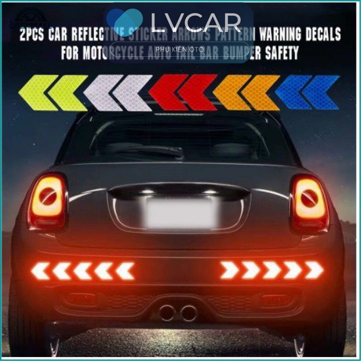 Reflective arrow Decal for the rear of cars and motorbikes. Set of 12 ...