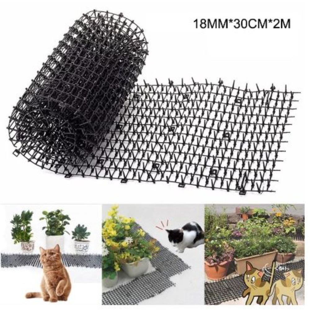 Cat Scat Mat Outdoor Garden Plastic Anti Cat Spike Mat Preventing Cats ...