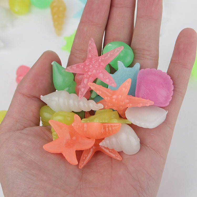 Luminous pebbles shaped like sea creatures - decorative accessories for ...