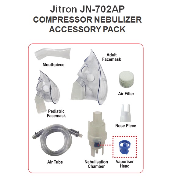 ACCESORY PACK for Jitron Compressor Nebulizer JN-702AP - Designed In ...