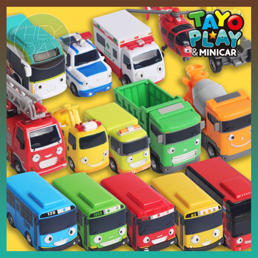 [Tayo The Little Bus] Full Back Gear Mini Cars 8 type/Speed/Heart ...