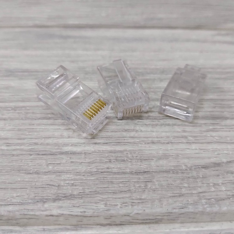 10Pcs online Cat6 Cat5 Modular Plug RJ45 Ethernet Network Cable Crystal ...