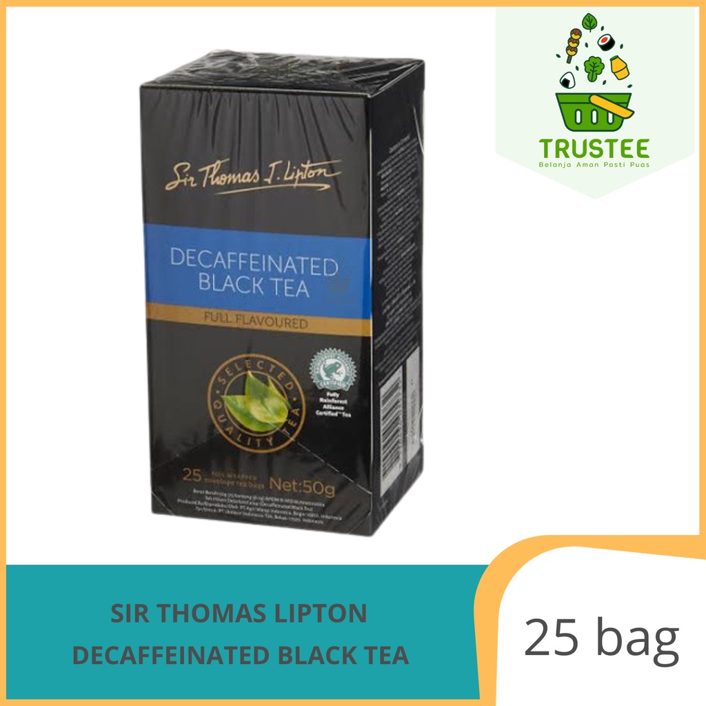 Sir Thomas Lipton Decaffeinated Black Tea STL PremiumTea (25 bags ...