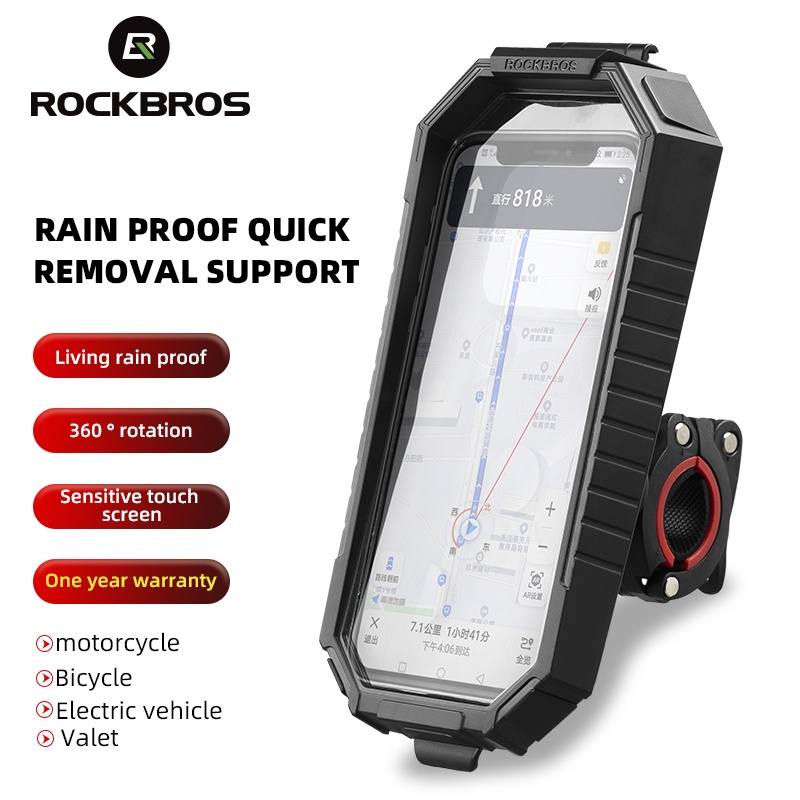 【SG Delivery】ROCKBROS Motorcycle Phone Holder Waterproof Phone Case ...
