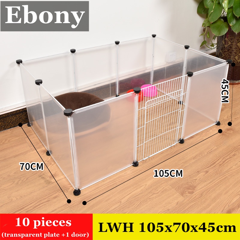 Pet Playpen for with door - Plastic Yard Fence for Small Animals ...