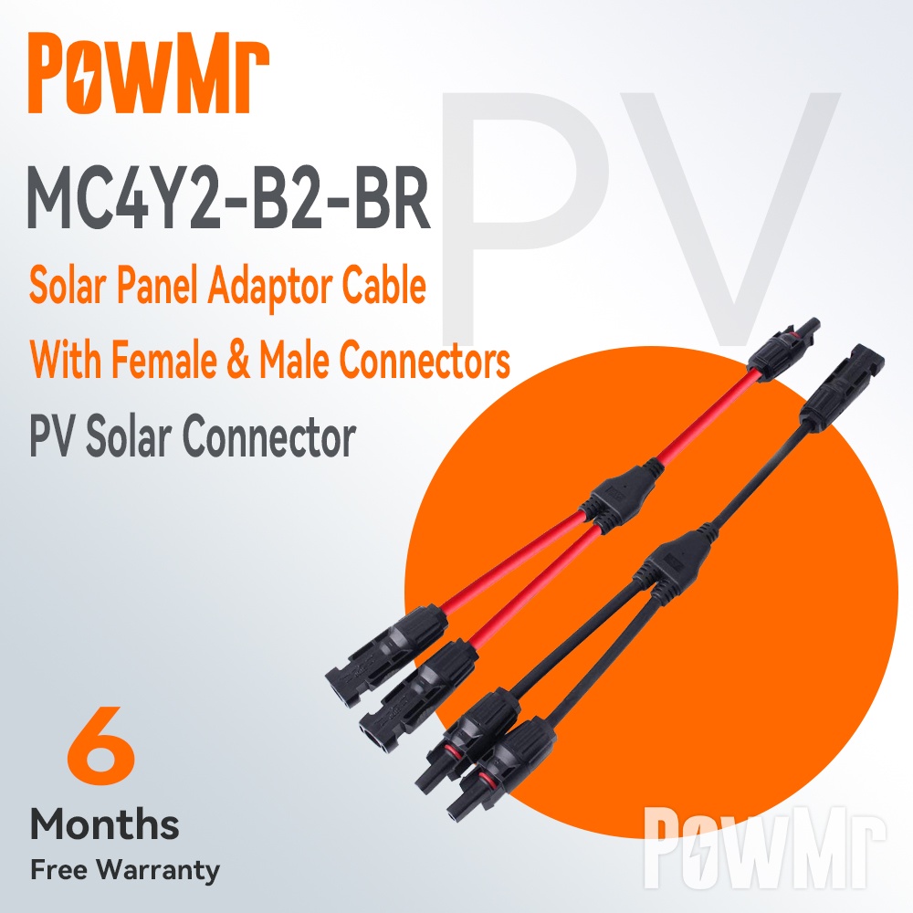 PowMr 1Pair Solar Connector IP67 Waterproof Y Branch Connector With ...
