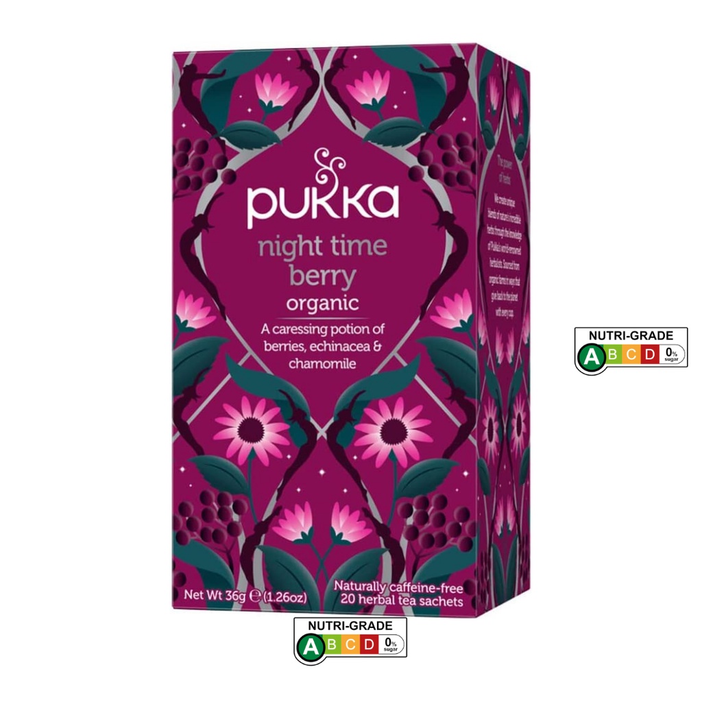 Pukka Organic Night Time Berry 20 herbal tea sachets 36g | Shopee Singapore
